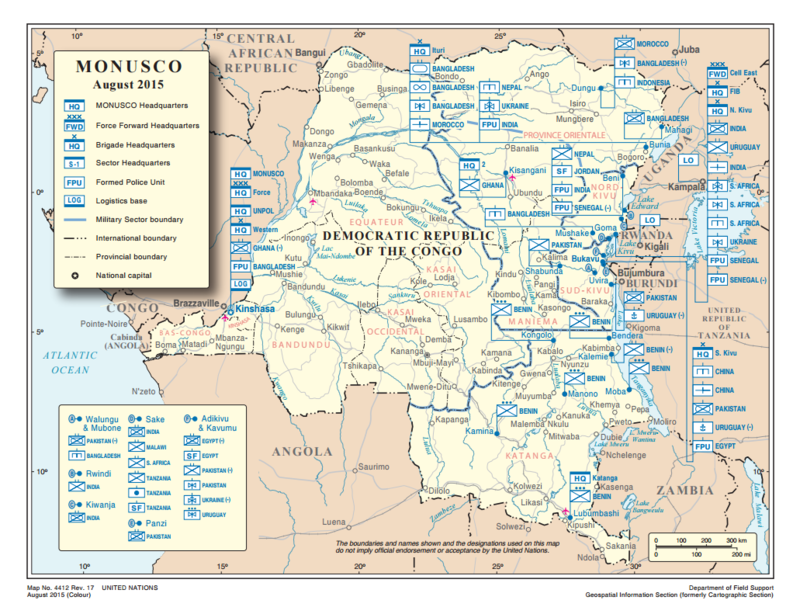 Carte | MONUSCO